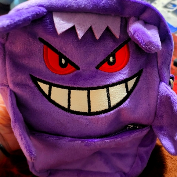 Pokemon | Accessories | Fuzzy Pokemon Gengar Bag Purse Crossbody | Poshmark